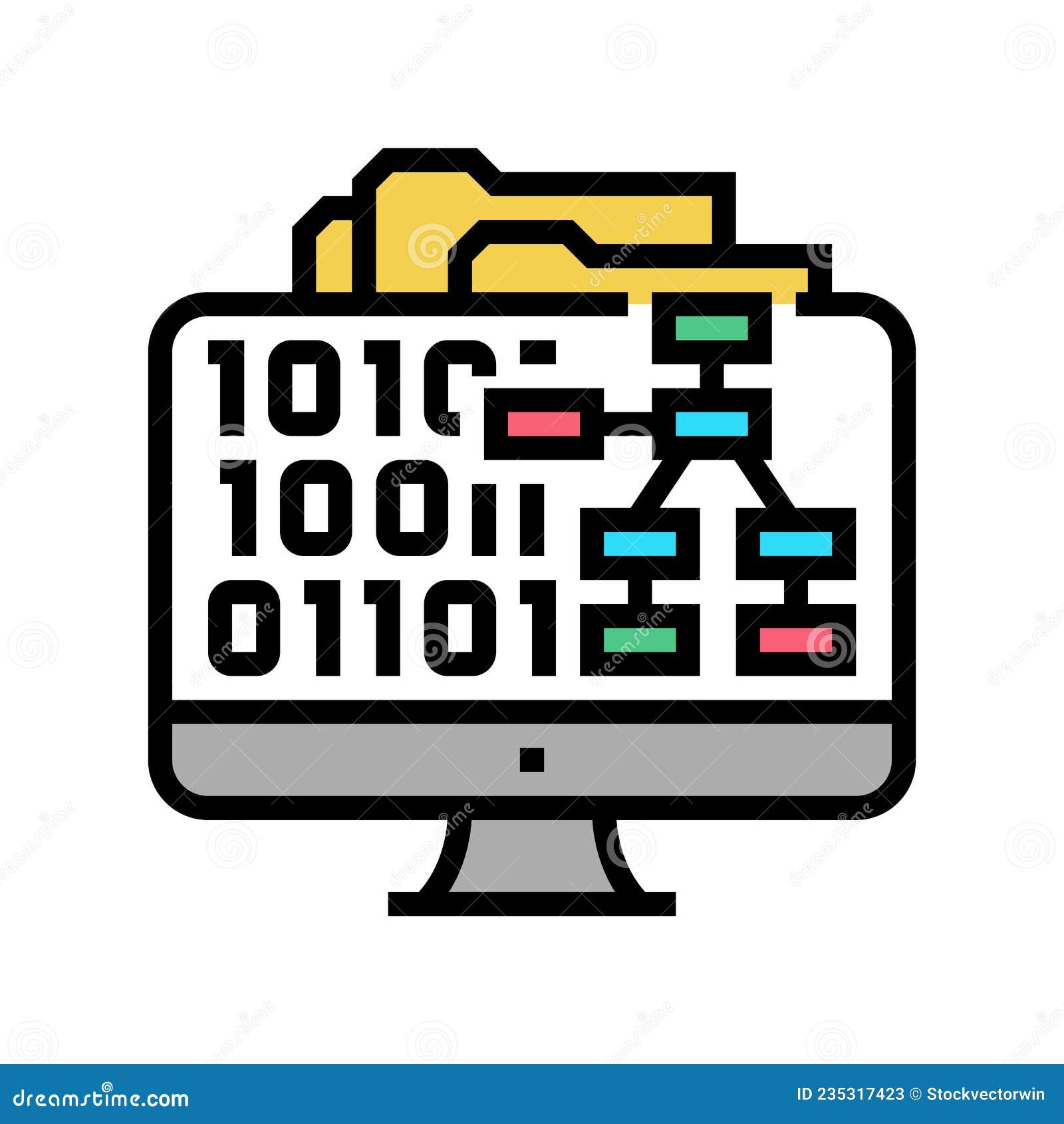System Software Color Icon Vector Illustration Stock Vector ...