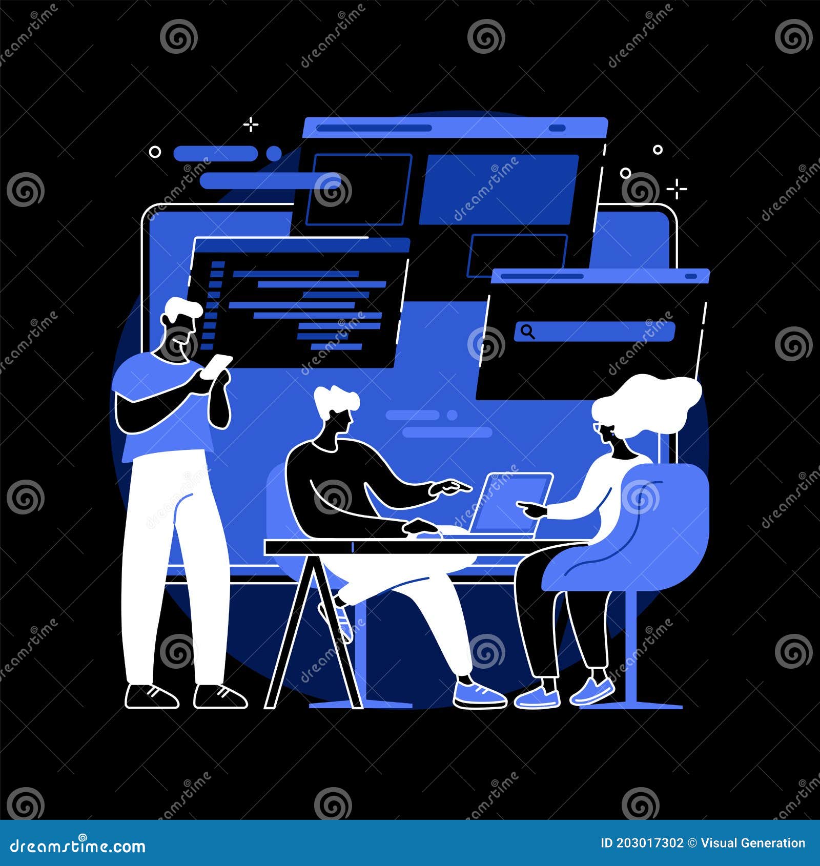 System Software Development Abstract Concept Vector Illustration. Stock Vector - Illustration of ...