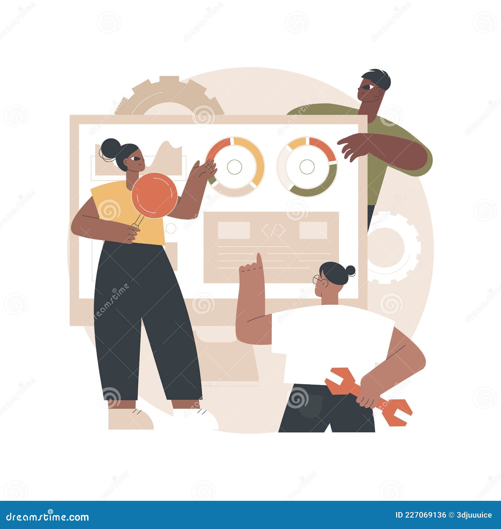 System Software Development Abstract Concept Vector Illustration. Stock Vector - Illustration of ...