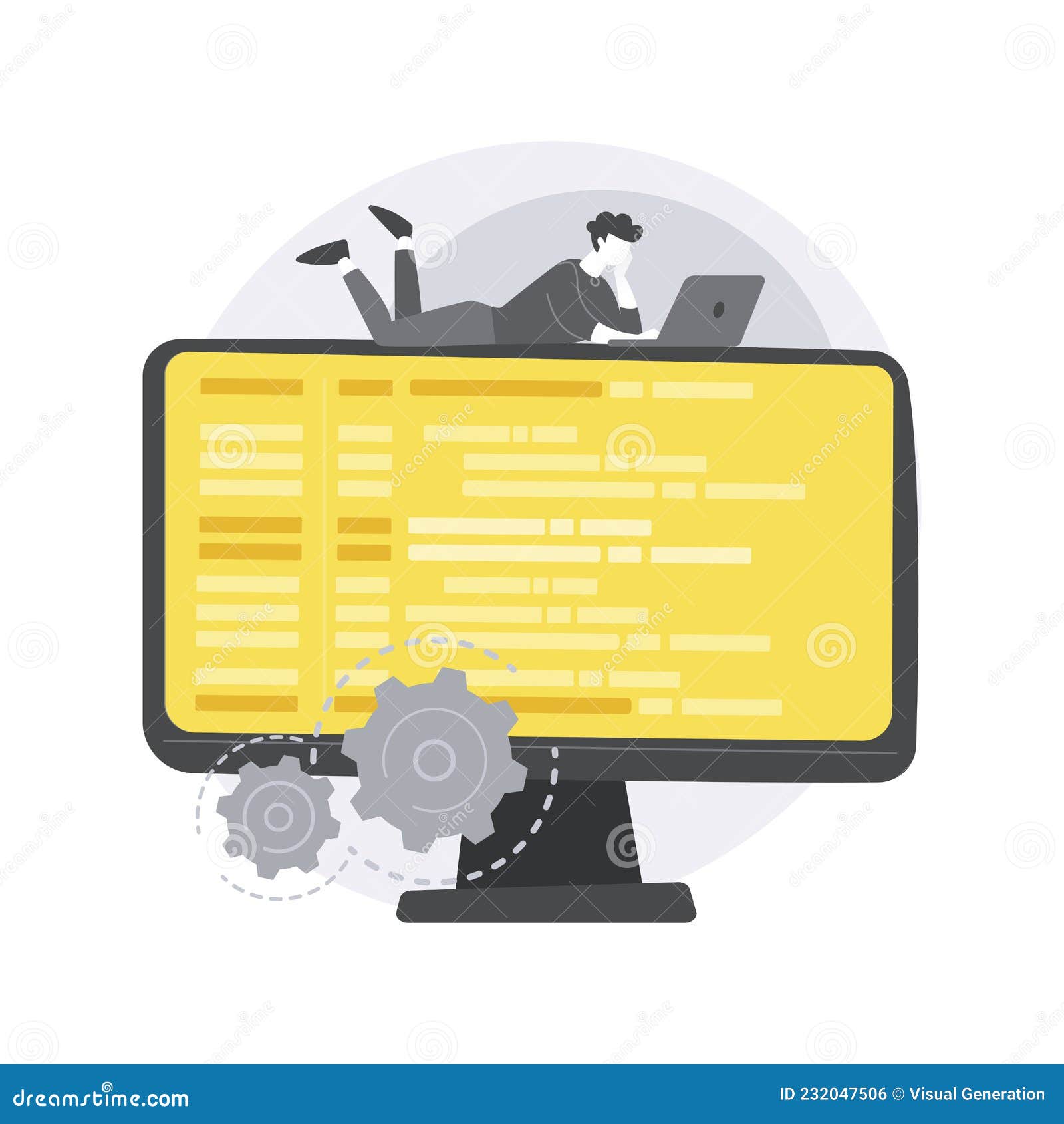 System Software Development Abstract Concept Vector Illustration. Stock Vector - Illustration of ...