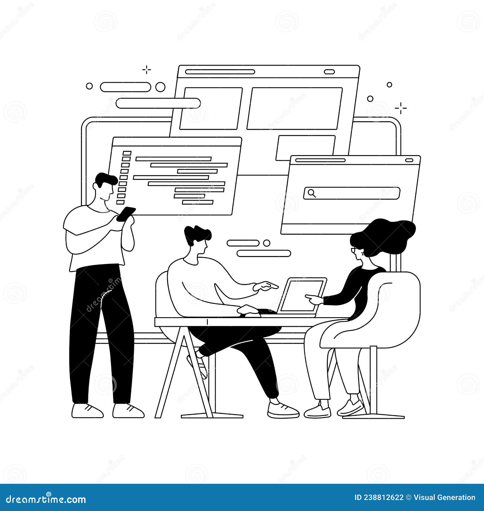 System Software Development Abstract Concept Vector Illustration. Stock Vector - Illustration of ...