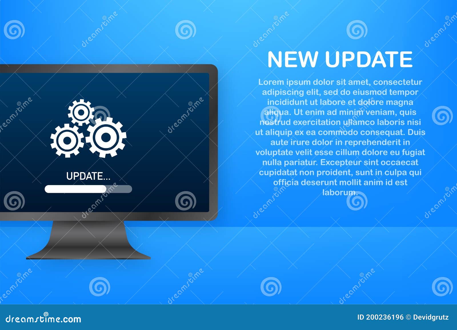 System Software Update, Data Update or Synchronize with Progress Bar on ...