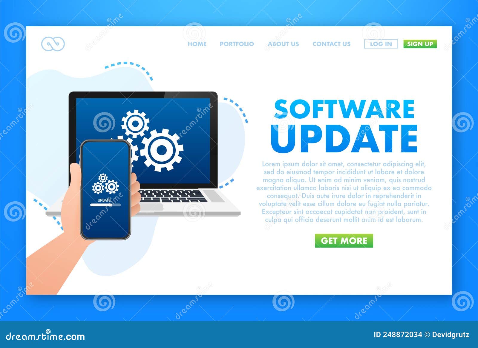 System Software Update, Data Update or Synchronize with Progress Bar on ...