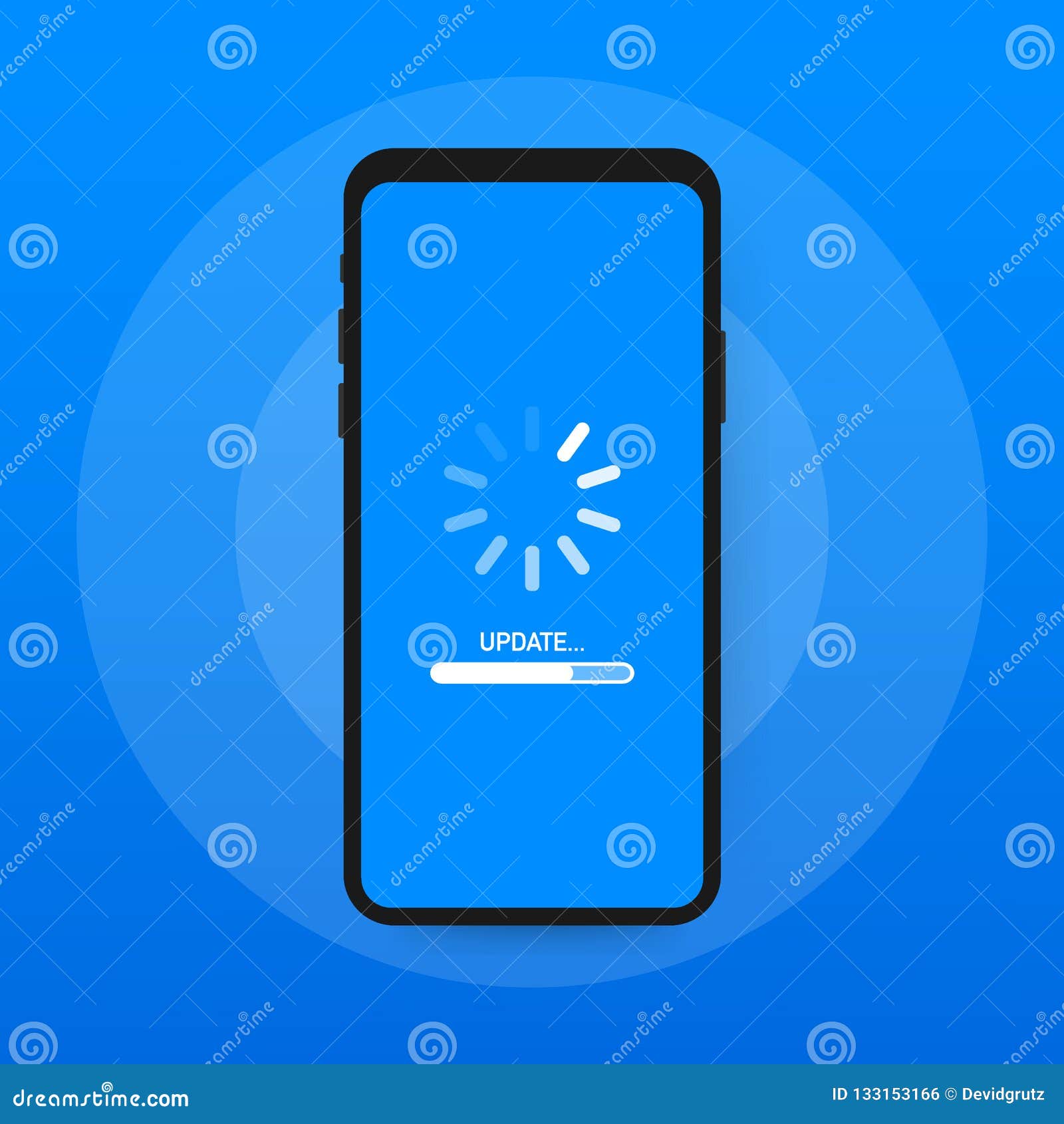 System Software Update, Data Update or Synchronize with Progress Bar on ...