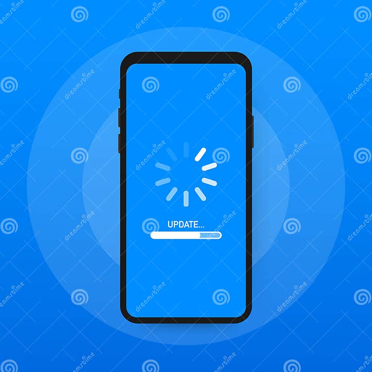 System Software Update, Data Update or Synchronize with Progress Bar on ...