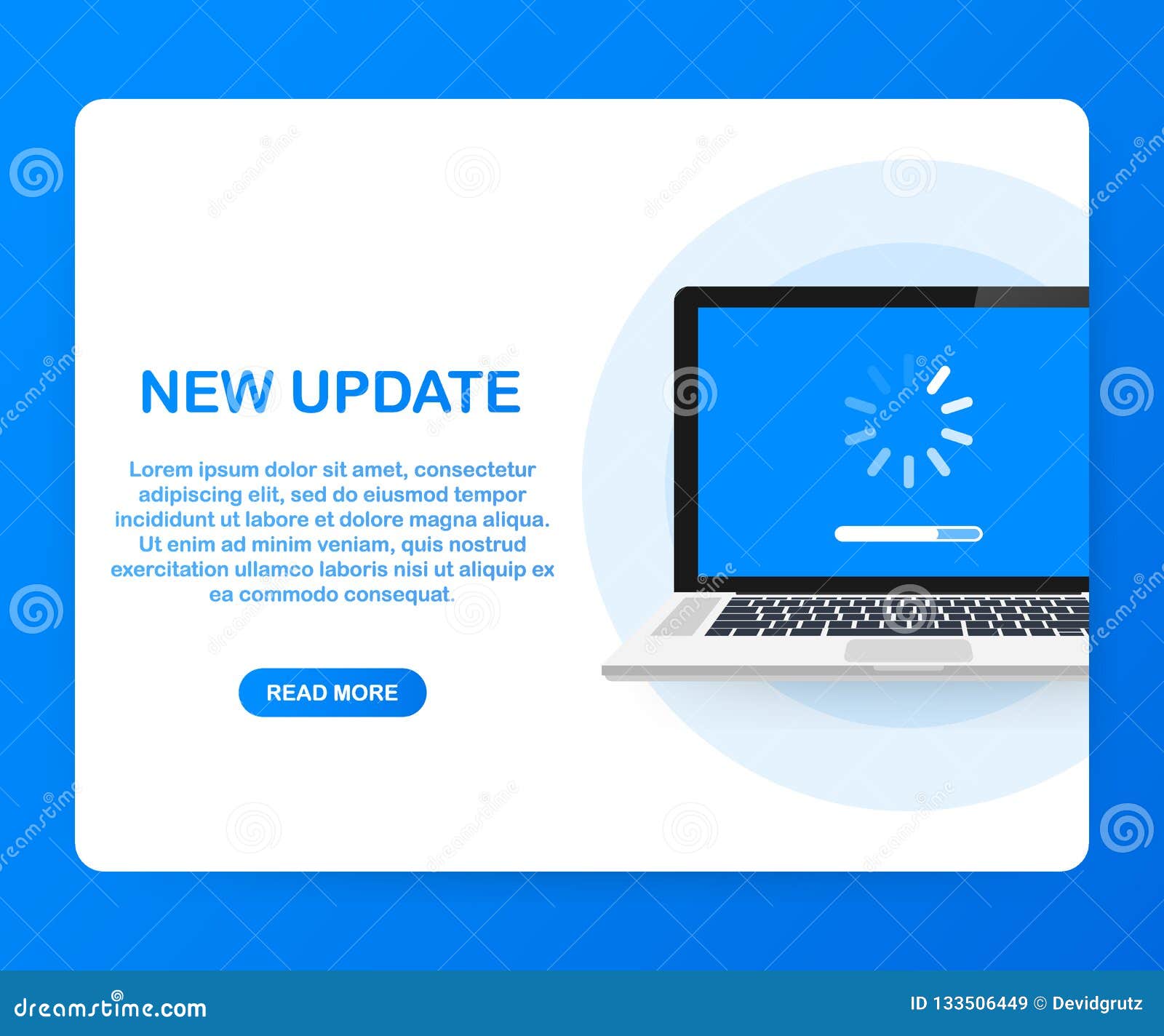 System Software Update, Data Update or Synchronize with Progress Bar on ...