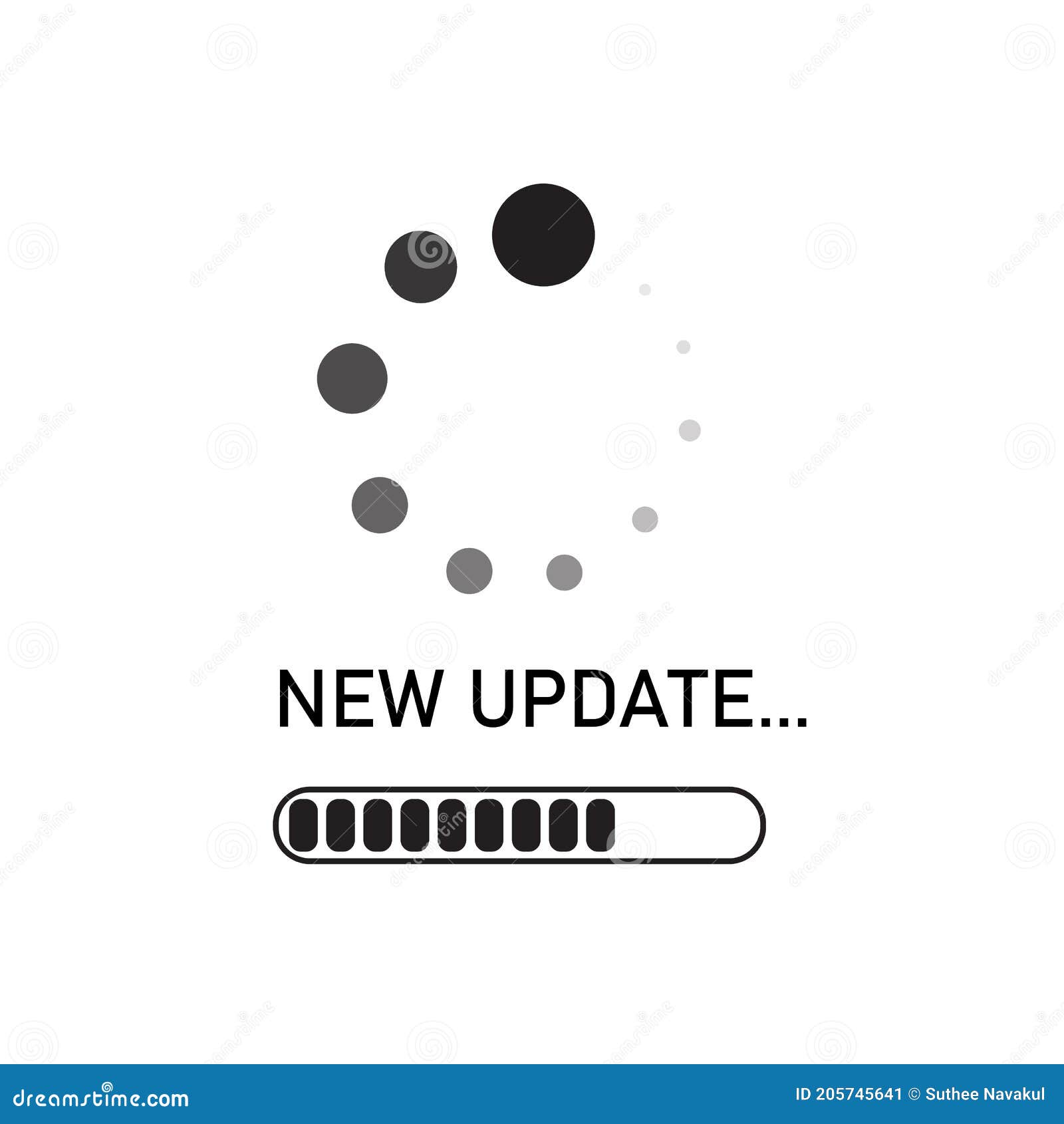 System Software Update Icon on White Background. Upgrade Concept. Flat ...