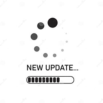 System Software Update Icon on White Background. Upgrade Concept. Flat ...