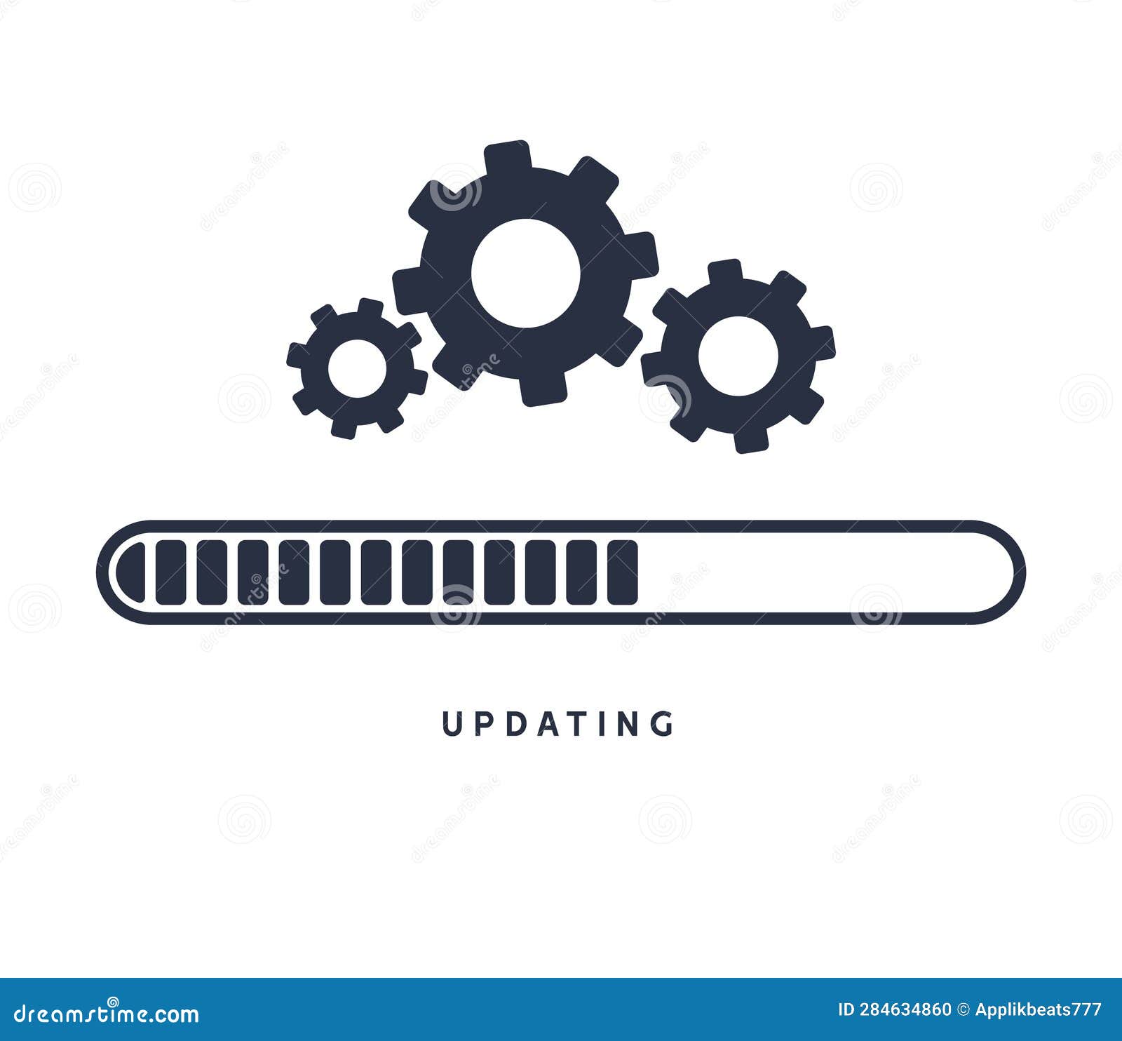 System Software Update or Upgrade. Application Loading Process Symbol Web Screen Stock ...