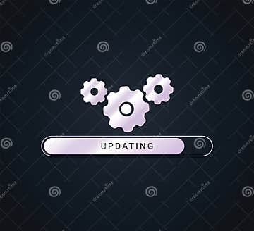 System Software Update or Upgrade. Application Loading Process Symbol ...