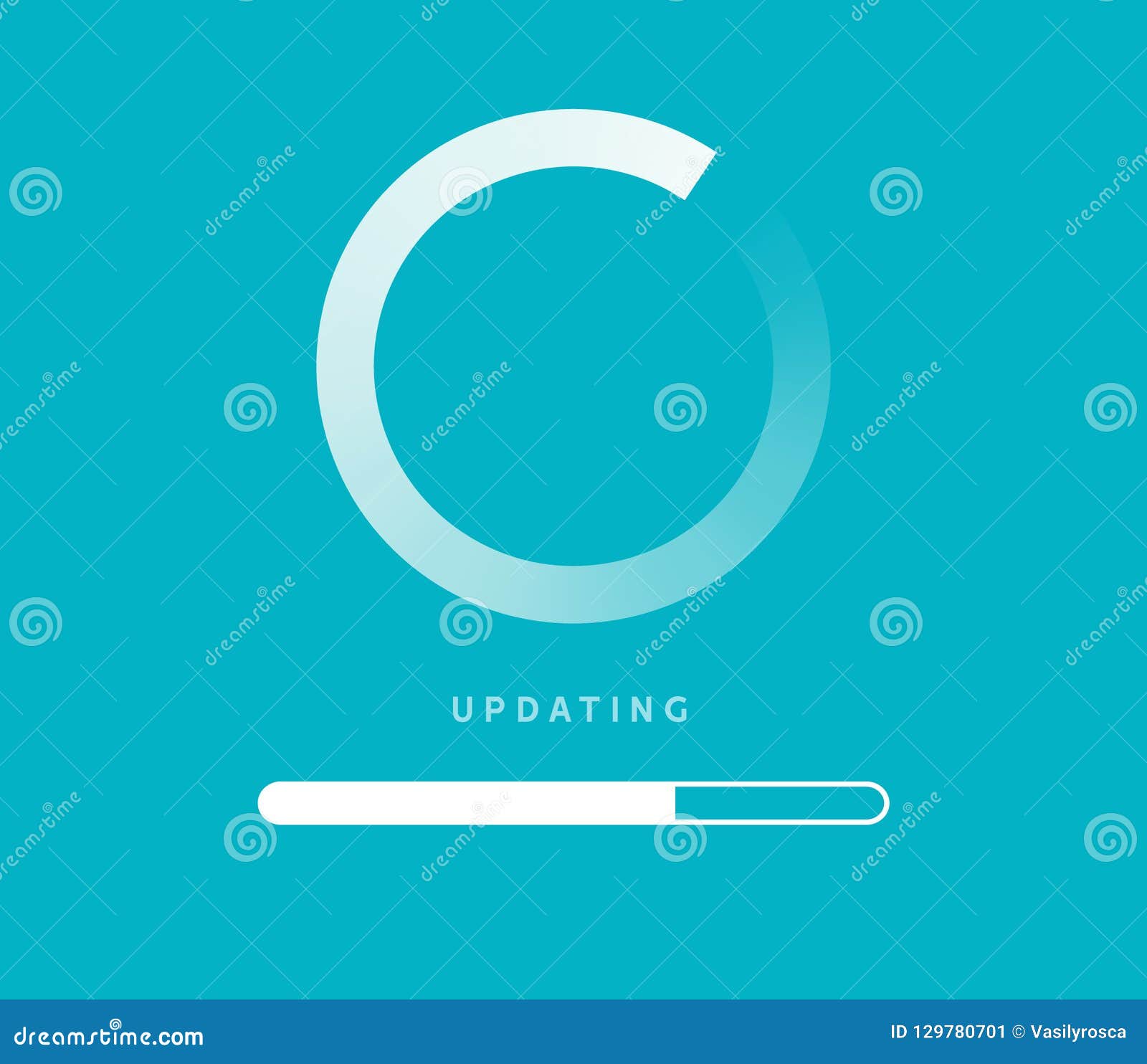 System Software Update Or Upgrade Application Loading Process Symbol