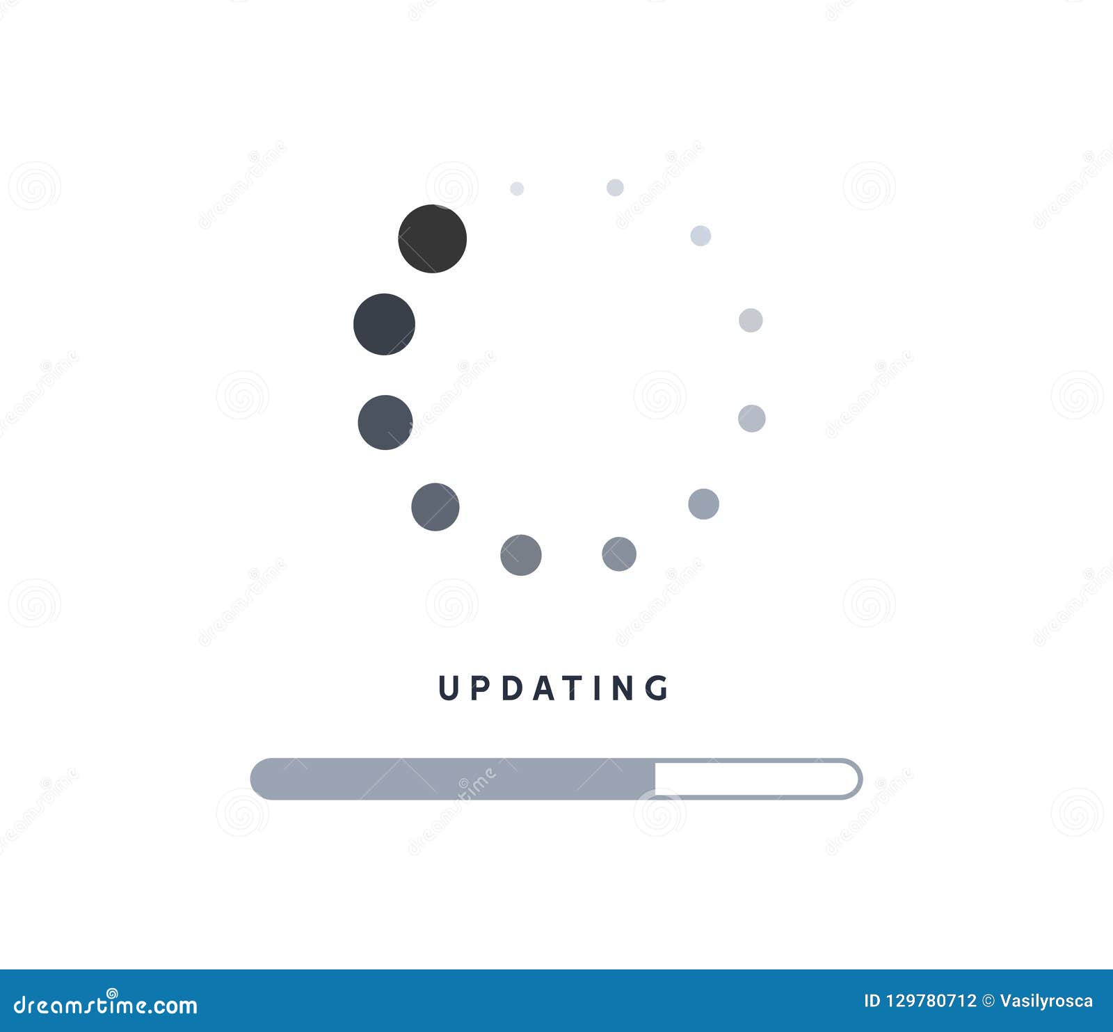 System Software Update Or Upgrade Application Loading Process Symbol