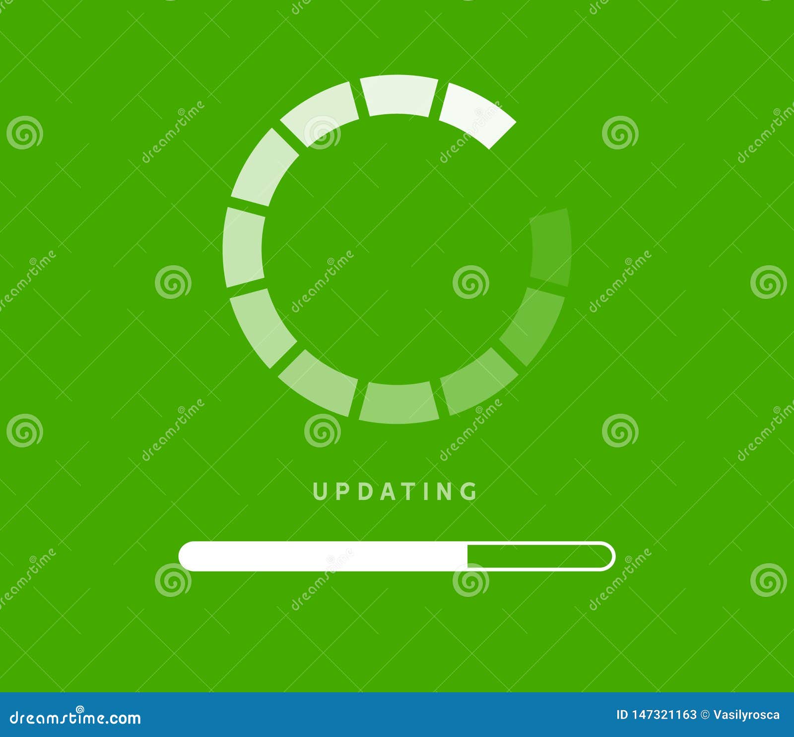 System Software Update Or Upgrade Application Loading Process Symbol
