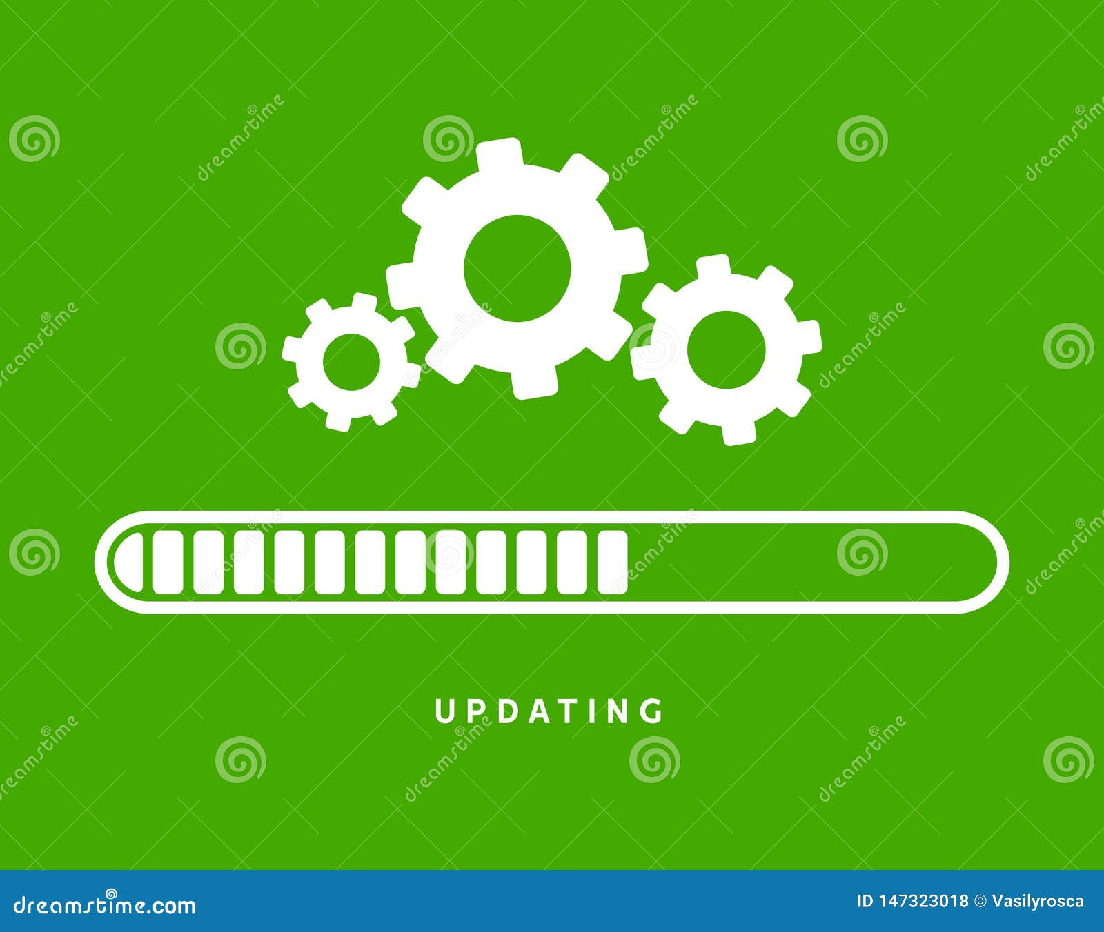 System Software Update or Upgrade. Application Loading Process Symbol ...