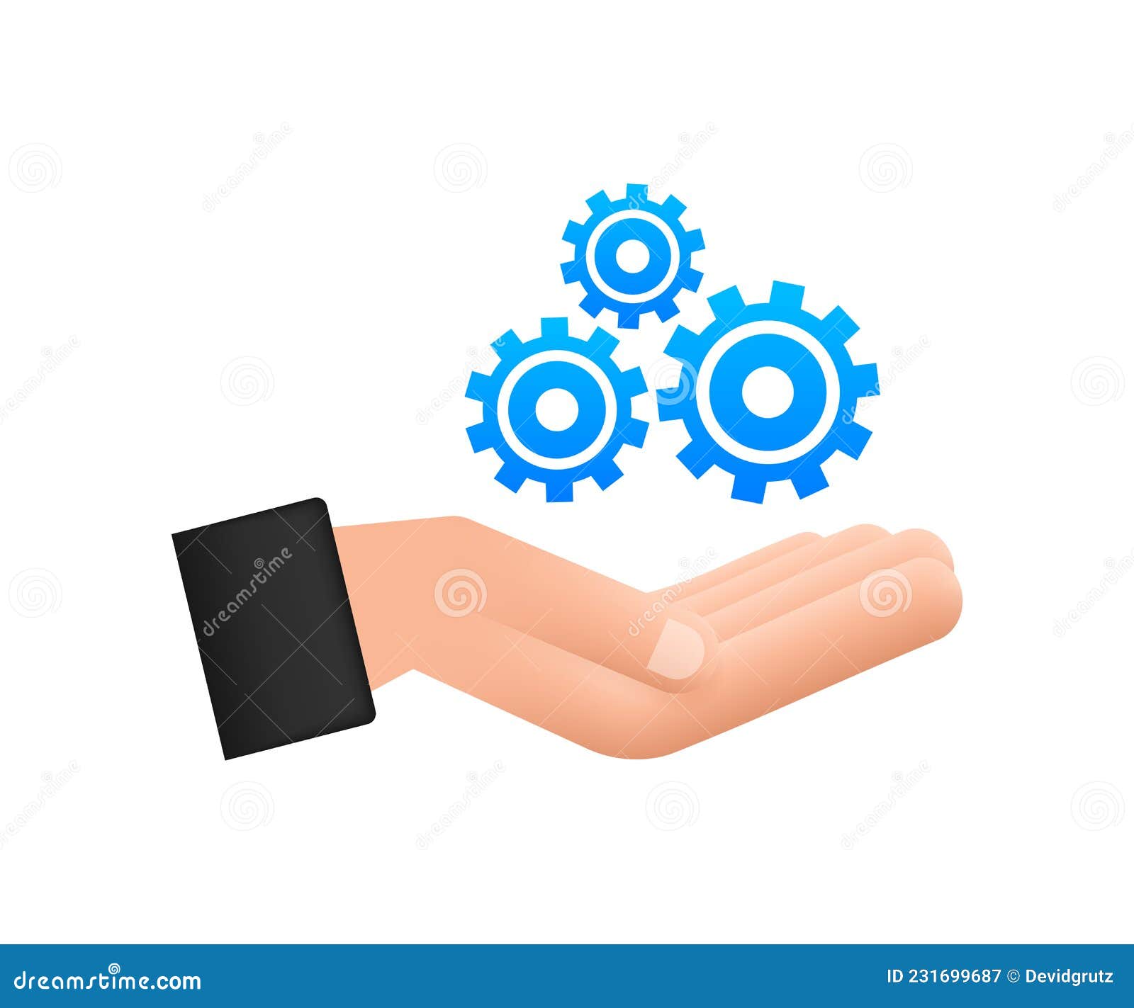 System Software Update or Upgrade Concept with Hands. Banner New Update ...