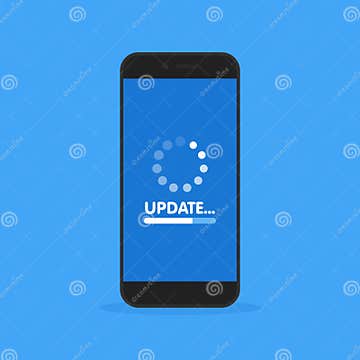 System Software Update and Upgrade Concept. Loading Process in Smart ...