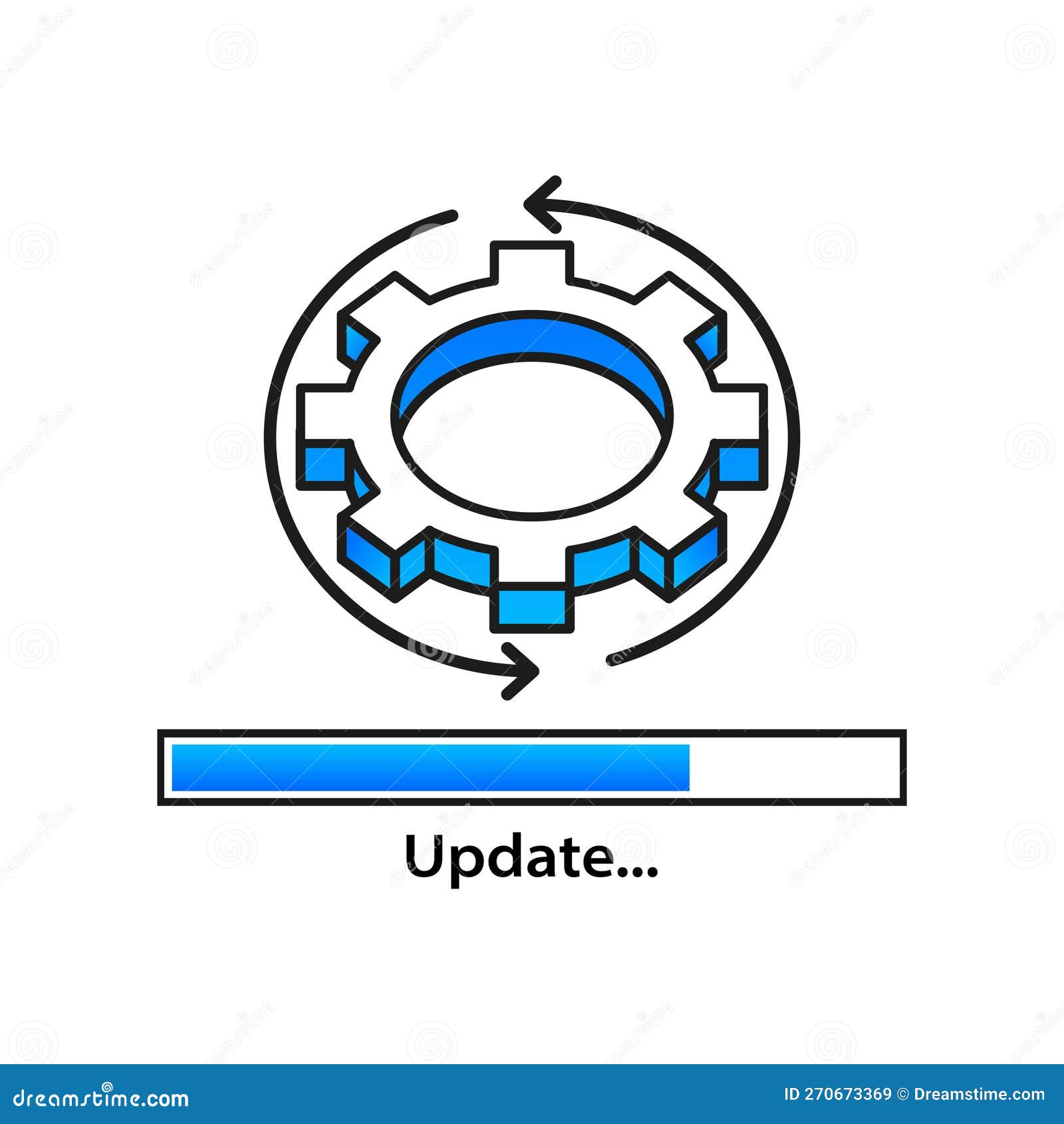 System Software Update and Upgrade. Install New Software Stock Vector ...