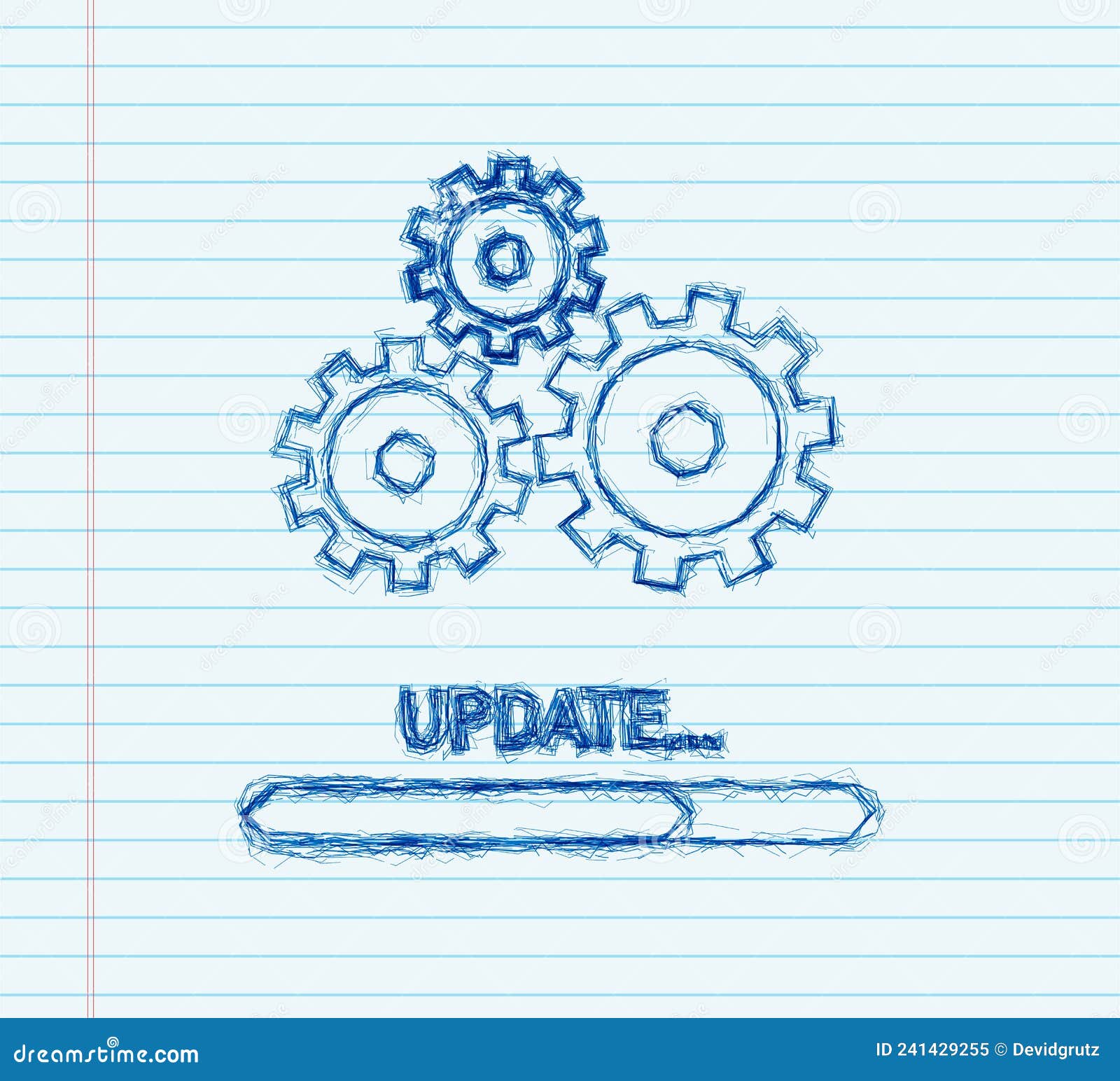 System Software Update or Upgrade Sketch Icon. Banner New Update, Badge ...