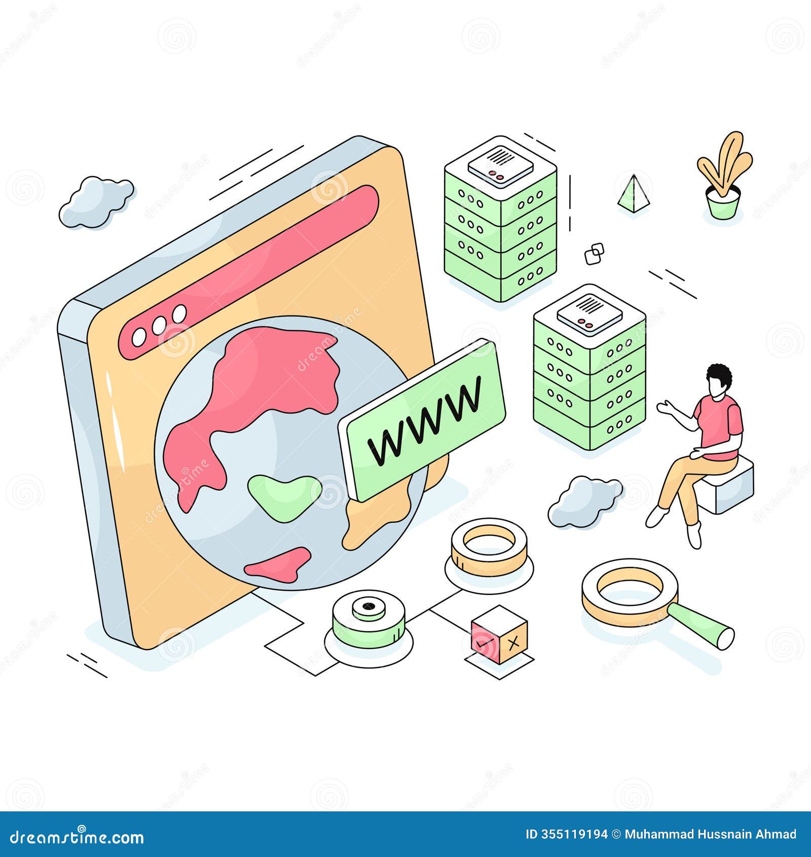 System Speed Optimization stock illustration. Illustration of ticker ...