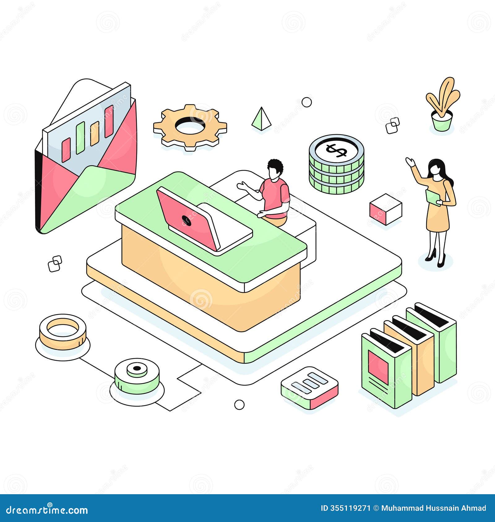 System Speed Optimization stock illustration. Illustration of desktop ...