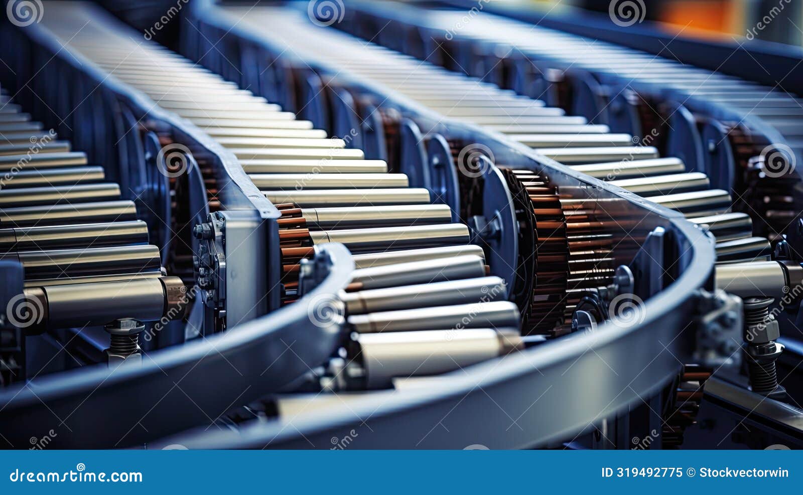 System Storage Conveyor Belt Stock Illustration - Illustration of ...