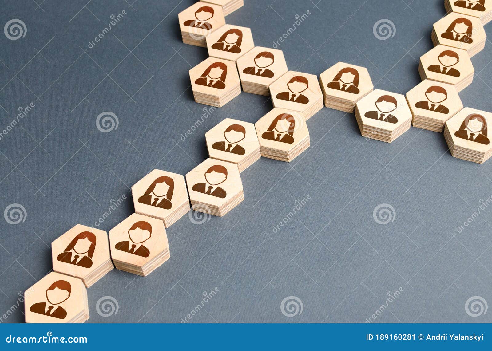 System Structure of Company Employees As Chains of Hexagons ...