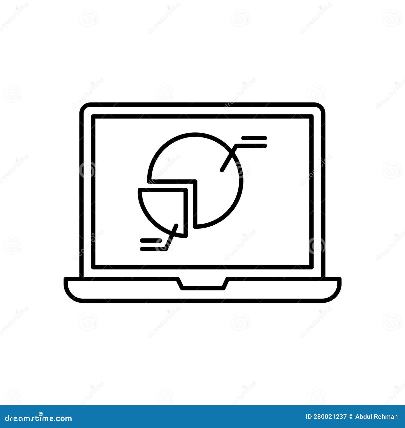 System Synchronisation Outline Vector Icon That Can Easily Edit Or