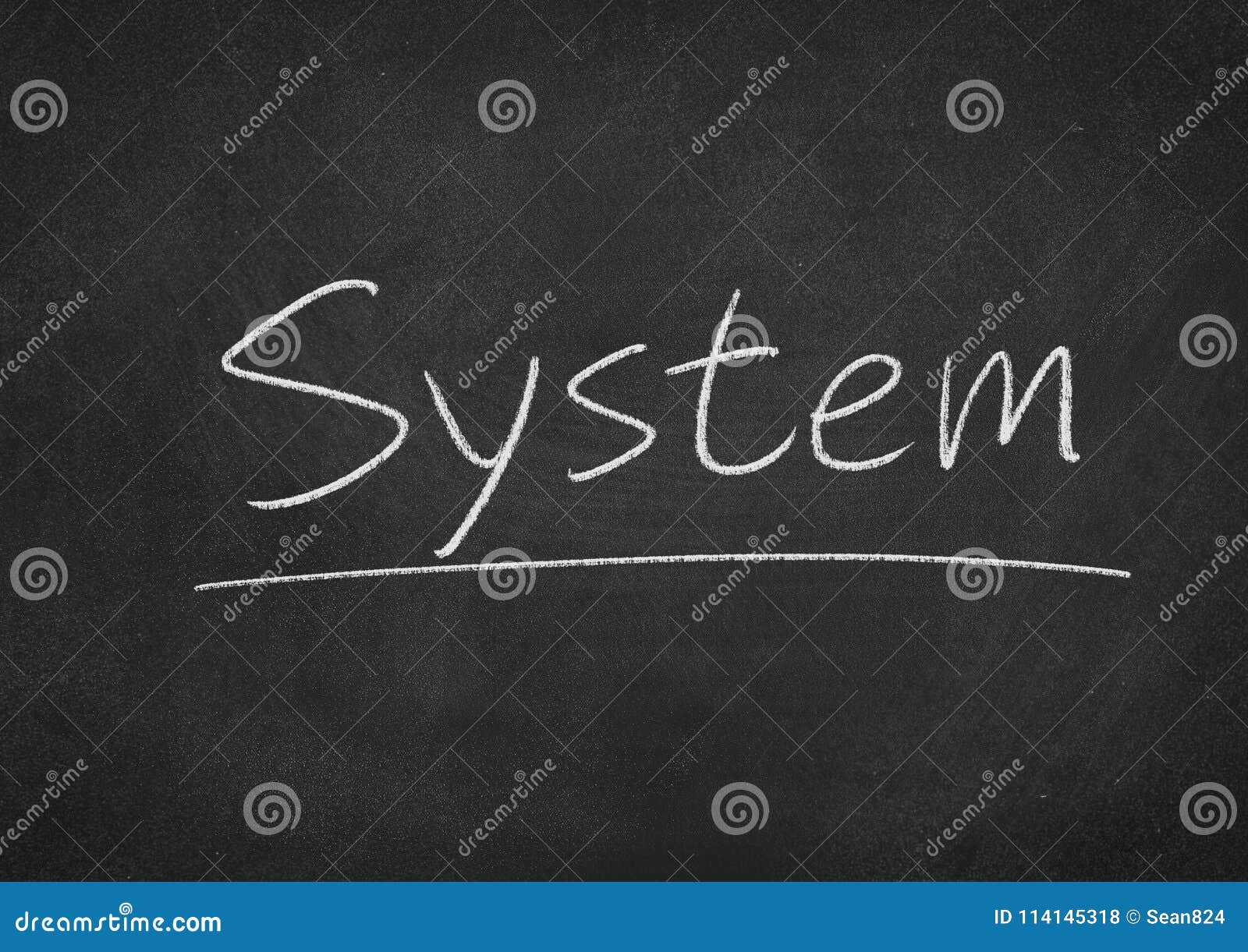 System stock photo. Image of conceptual, text, chalkboard - 114145318