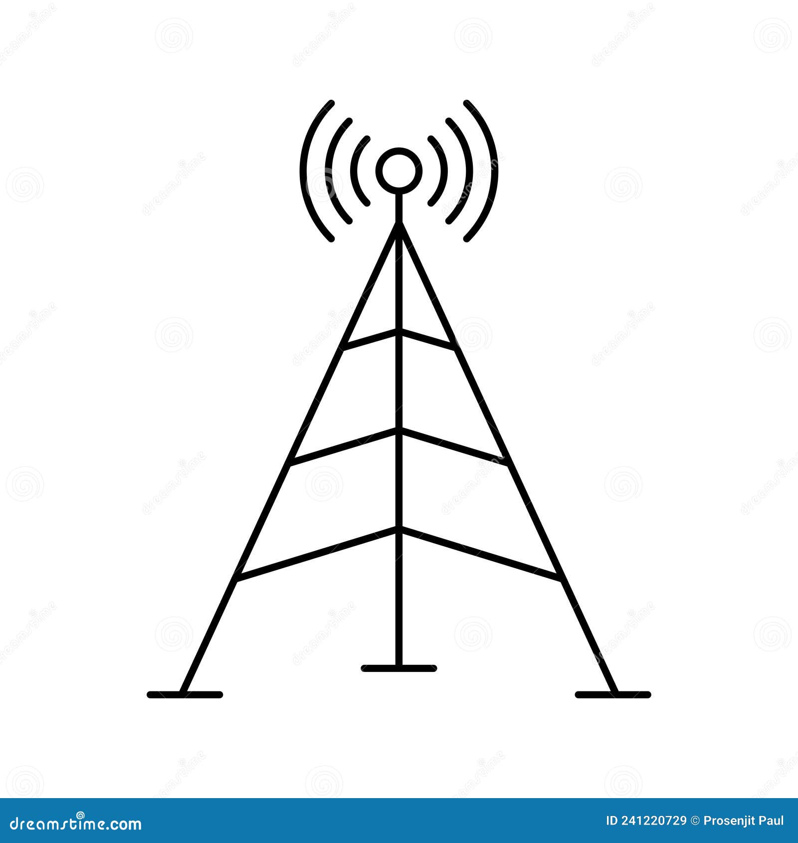 System Technology Tower Icon Stock Vector - Illustration of cell ...