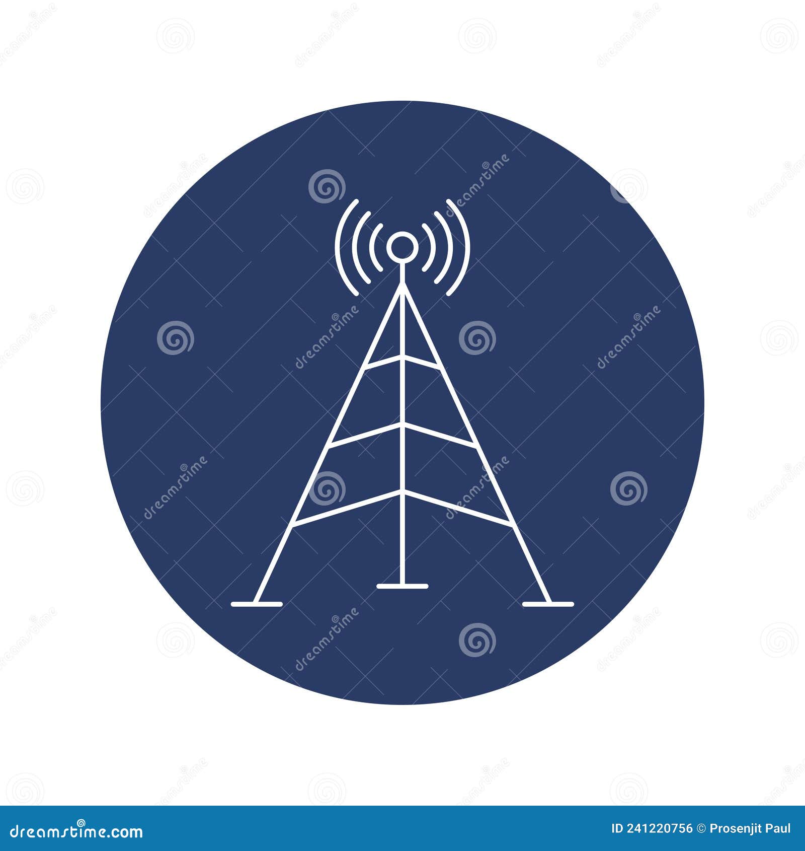 System Technology Tower Icon Stock Vector - Illustration of station ...