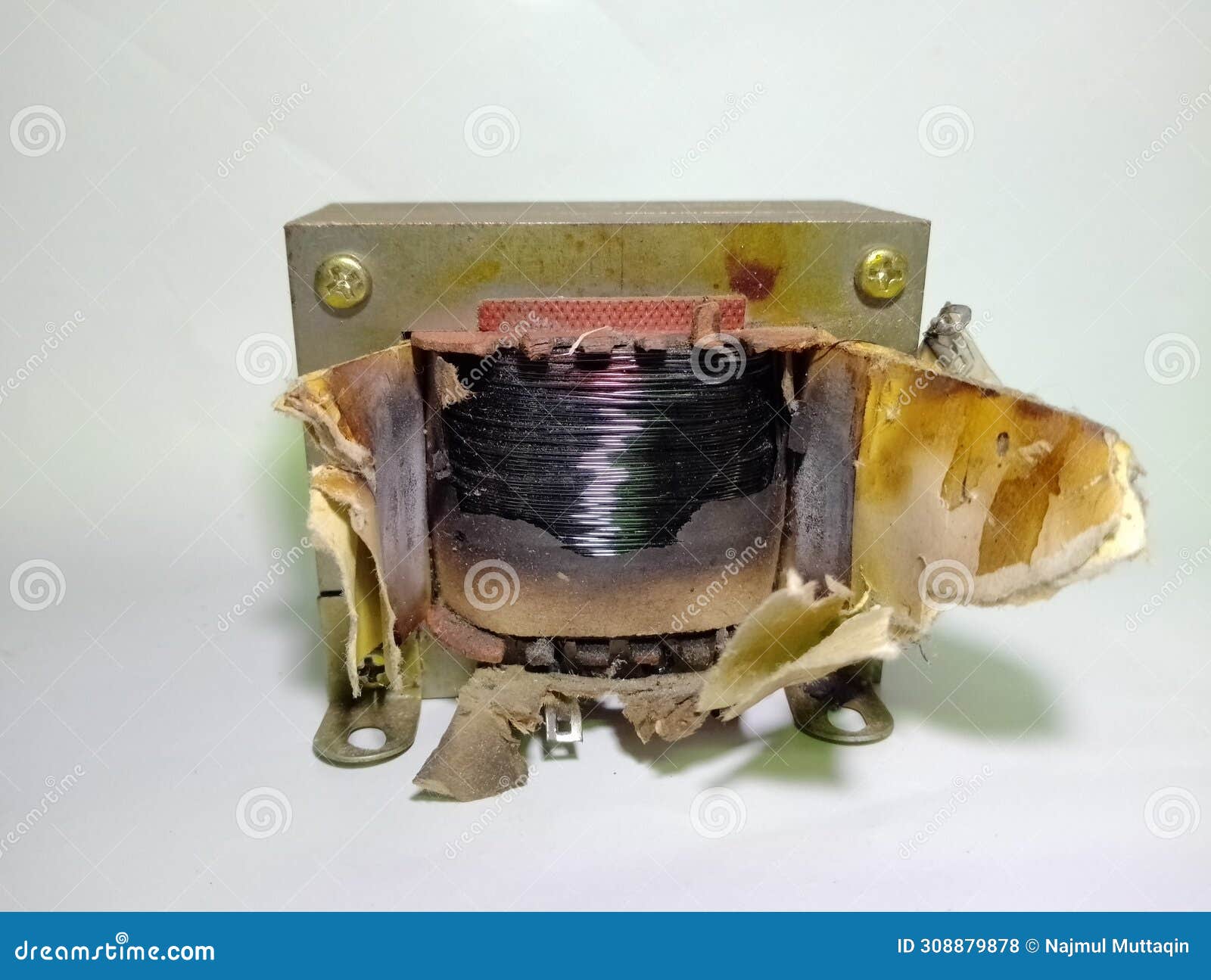 A System Transformer Caught Fire. Stock Photo - Image of lower, iron ...