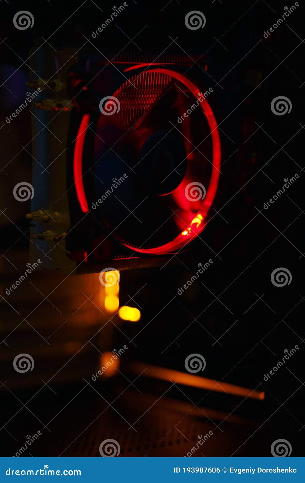 System Unit, Computer Case with Beautiful Lighting Stock Photo - Image ...