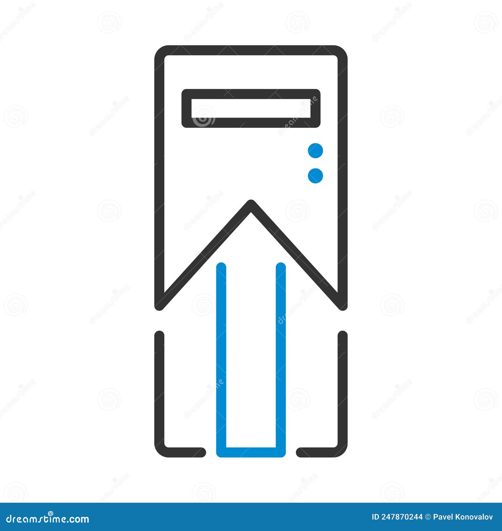 System Unit Icon stock vector. Illustration of lineart - 247870244