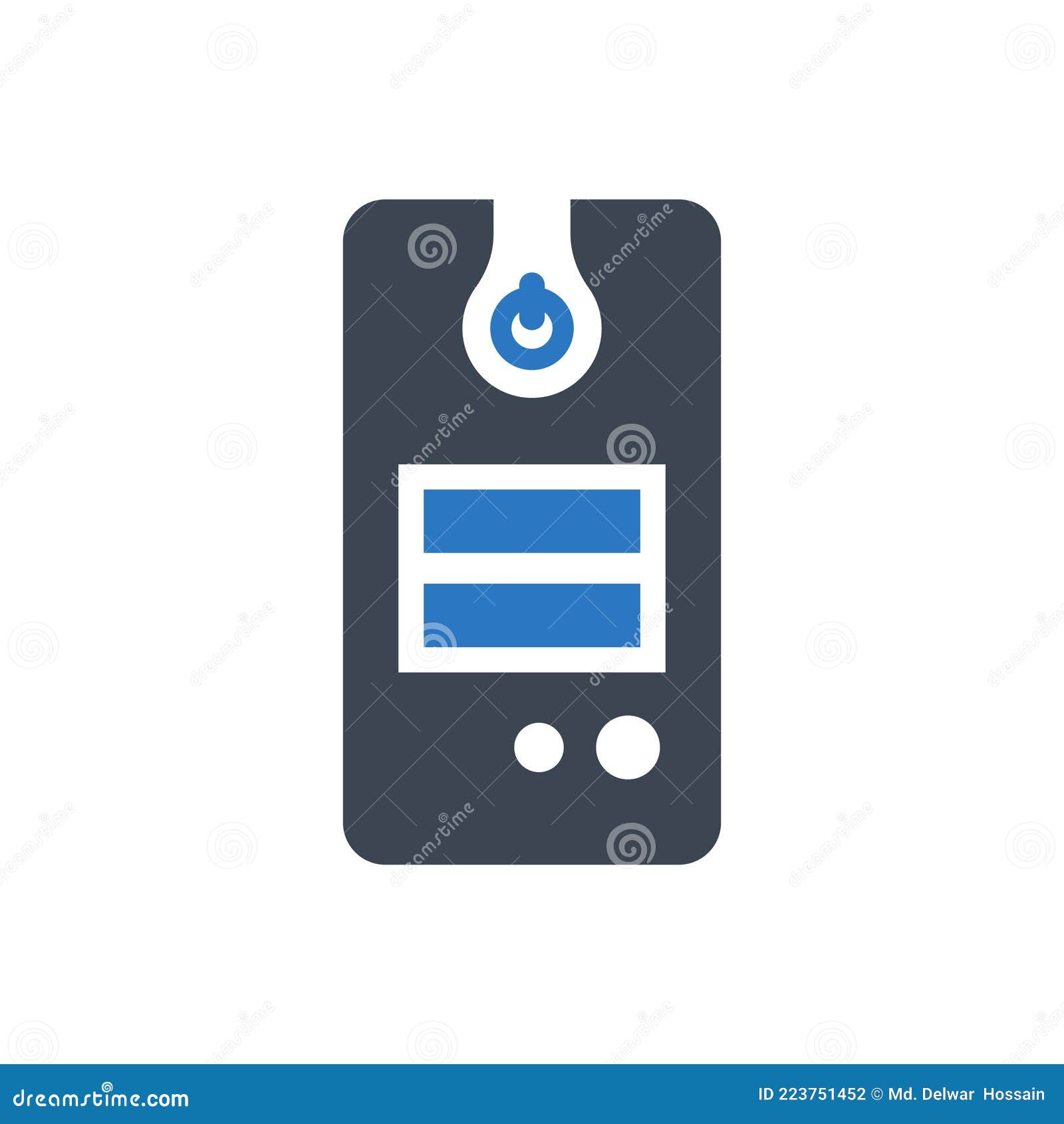 System unit icon stock vector. Illustration of vector - 223751452