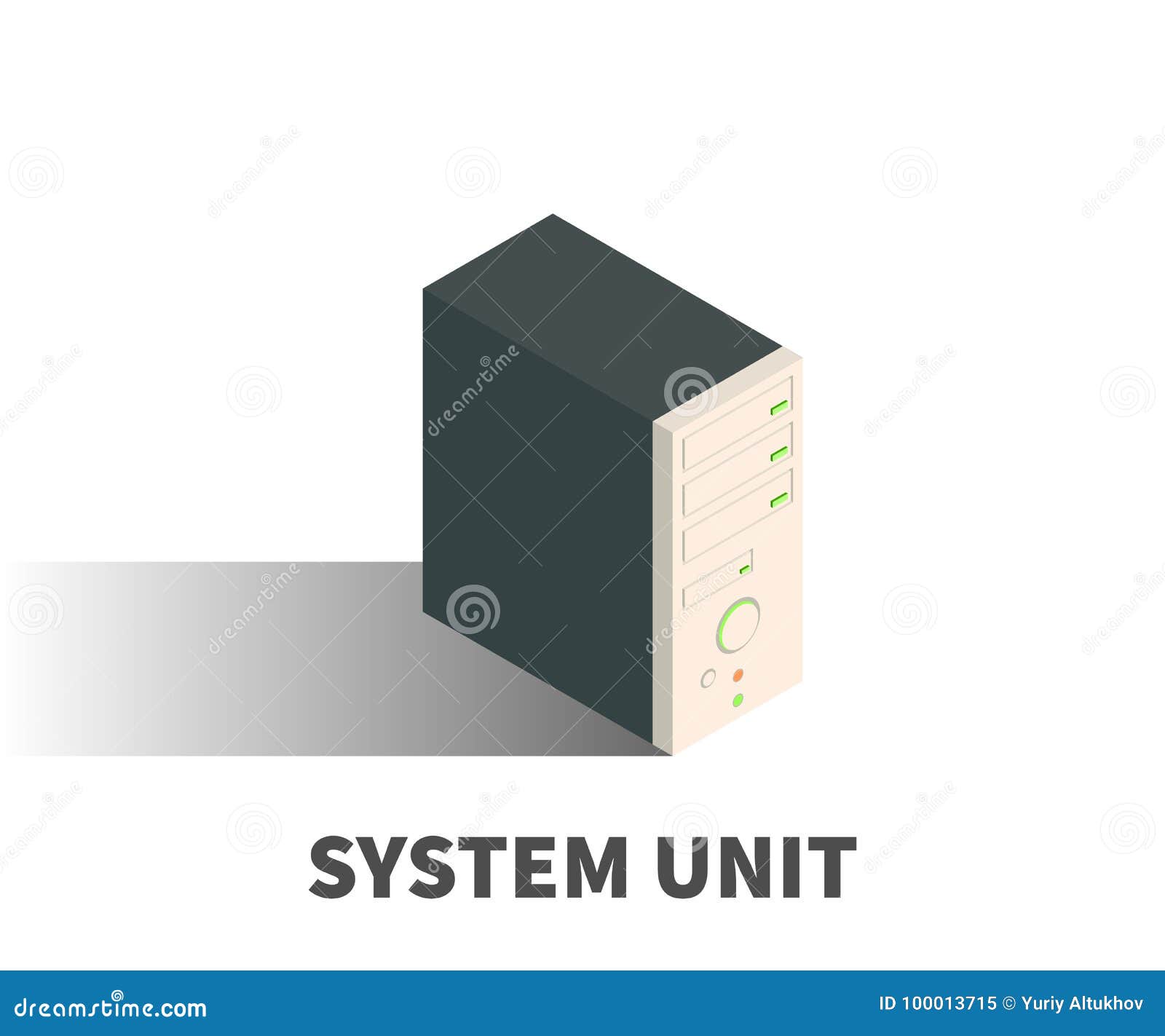 System Unit Icon, Vector Symbol. Stock Vector - Illustration of ...