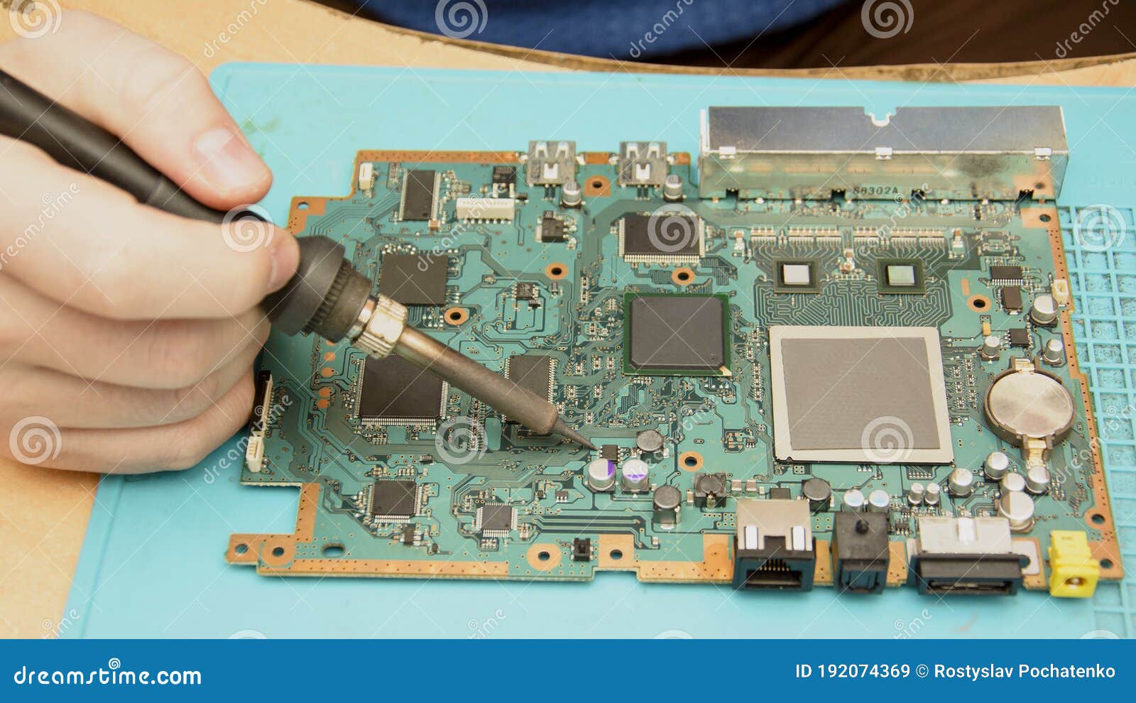 Computer System Unit in a Service Center Stock Image - Image of ...