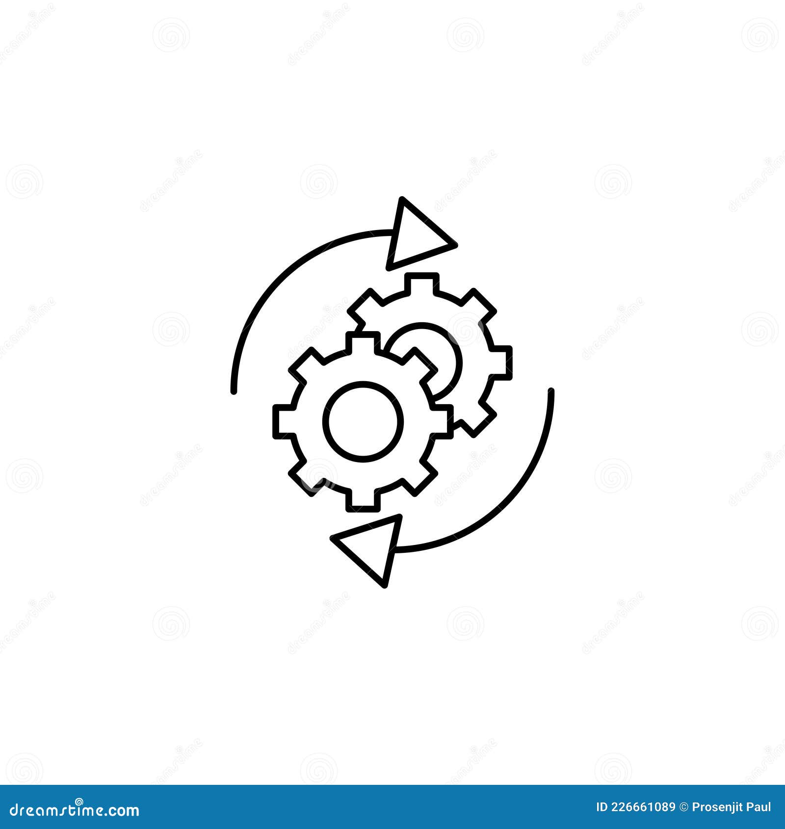 Loading And Gear Icon Isolated On Black, White And Transparent ...