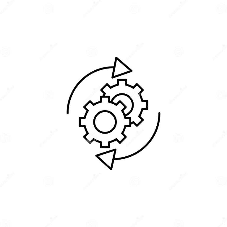 System Update Configuration Loading Icon Stock Vector Illustration Of Control Rebuild 226661089