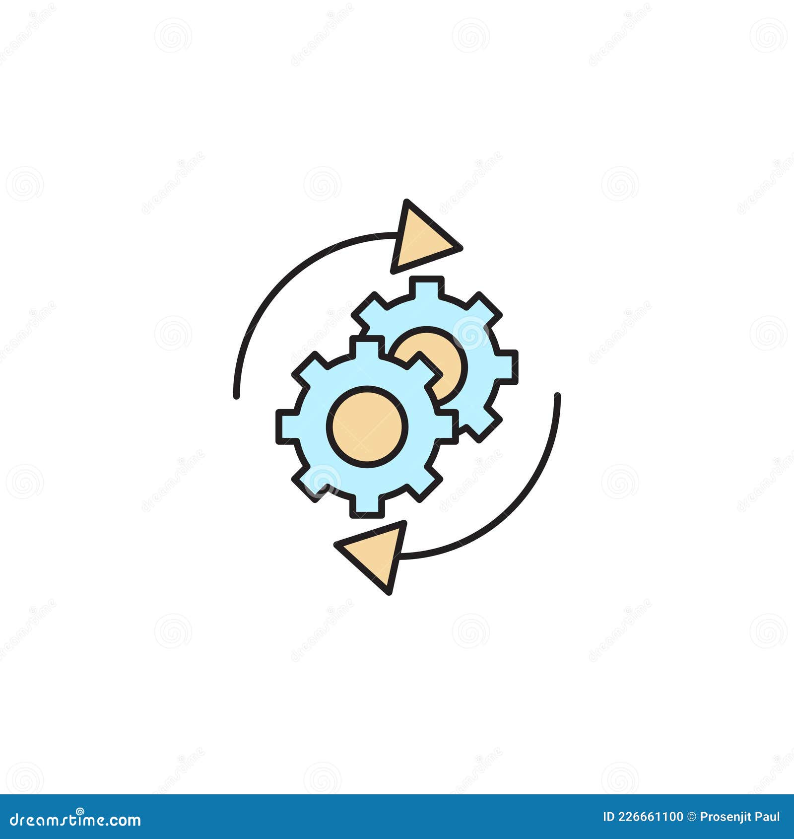System Update Configuration Loading Icon Stock Vector - Illustration of ...