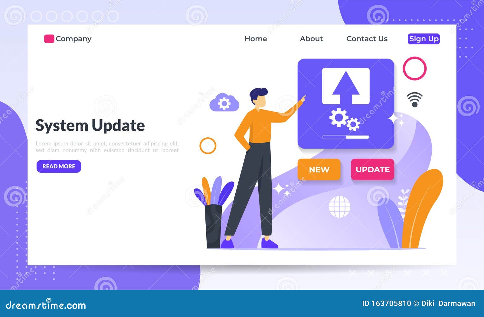 System Update Improvement Change New Version Software. Installing ...