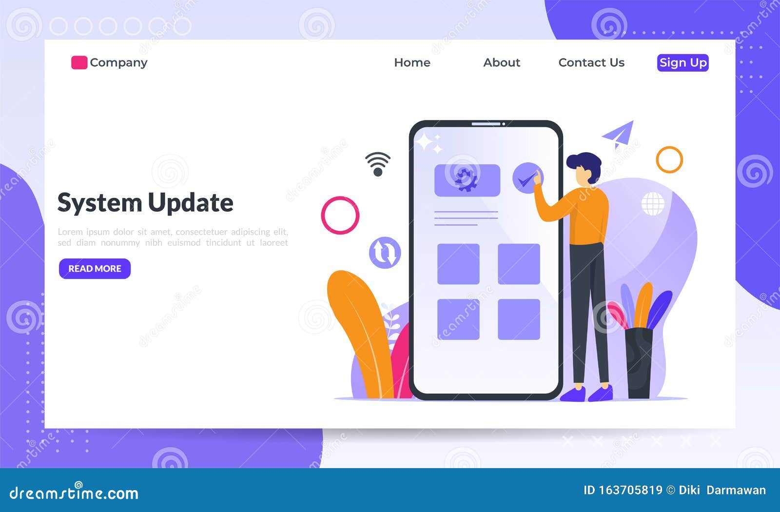 System Update Improvement Change New Version Software. Installing Update Process, Upgrade ...