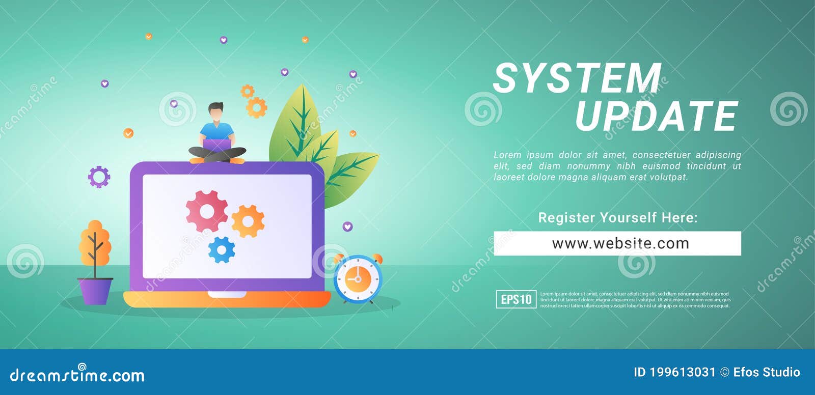 System Update Information Banner, Update System Version and Increase ...