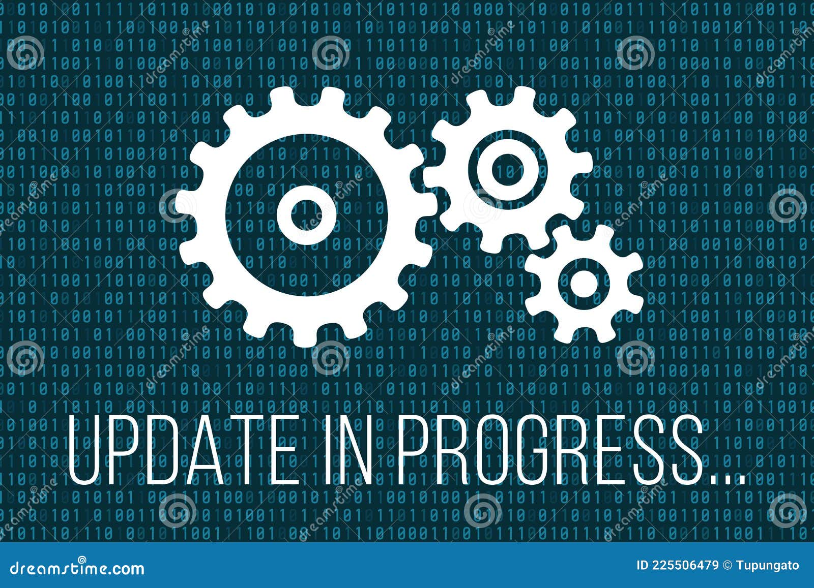 System Update In Progress Stock Vector Illustration Of Window 225506479