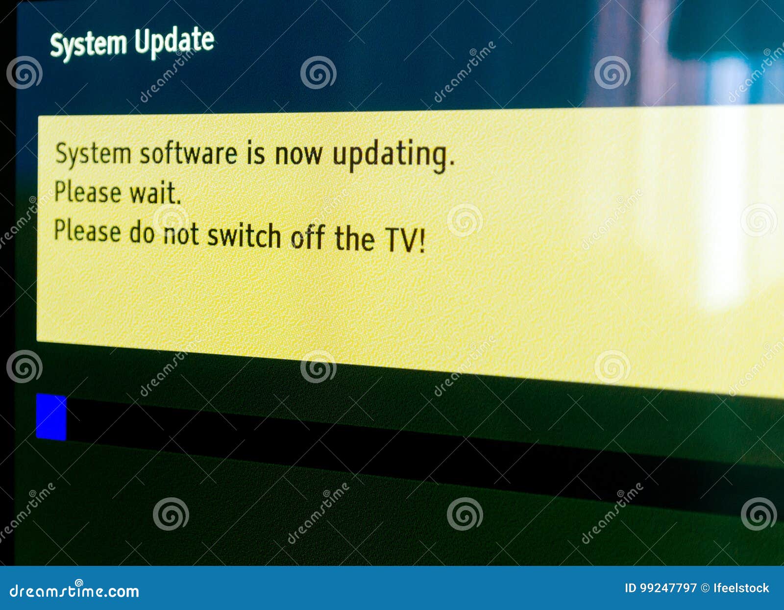 System Software is Now Updating Meesage Stock Image - Image of pixel ...