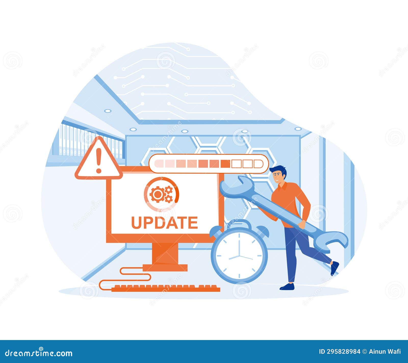 System Update. Tiny Programmers Upgrading Operating System Stock Vector ... System Update. Tiny Programmers Upgrading Operating System Stock Vector ...