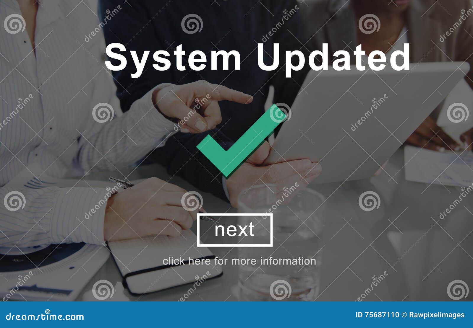 System Updated Upgrade New Internet Data Concept Stock Photo - Image of ...