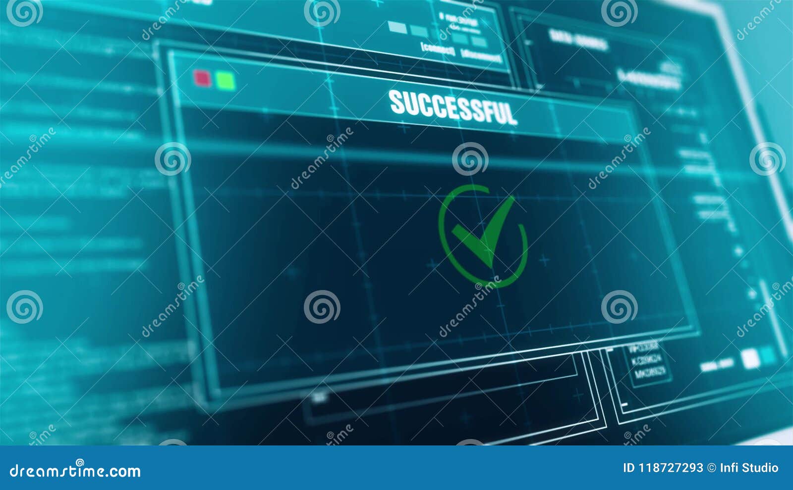 System Updating Progress Warning Message System Updated Alert on Screen ...