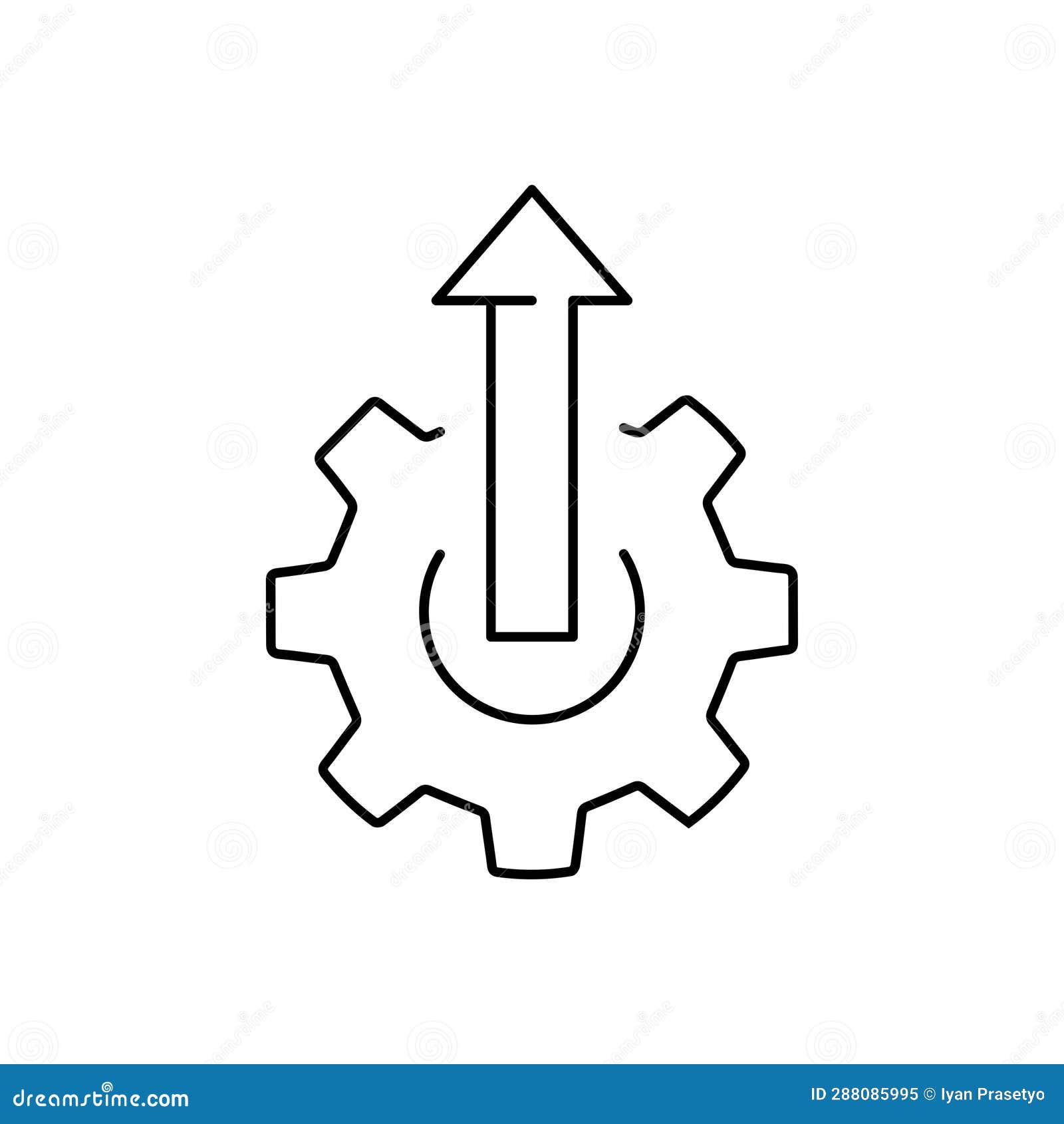 System Upgrade Icon, Gear with Arrow, Update Process, Install Software ...