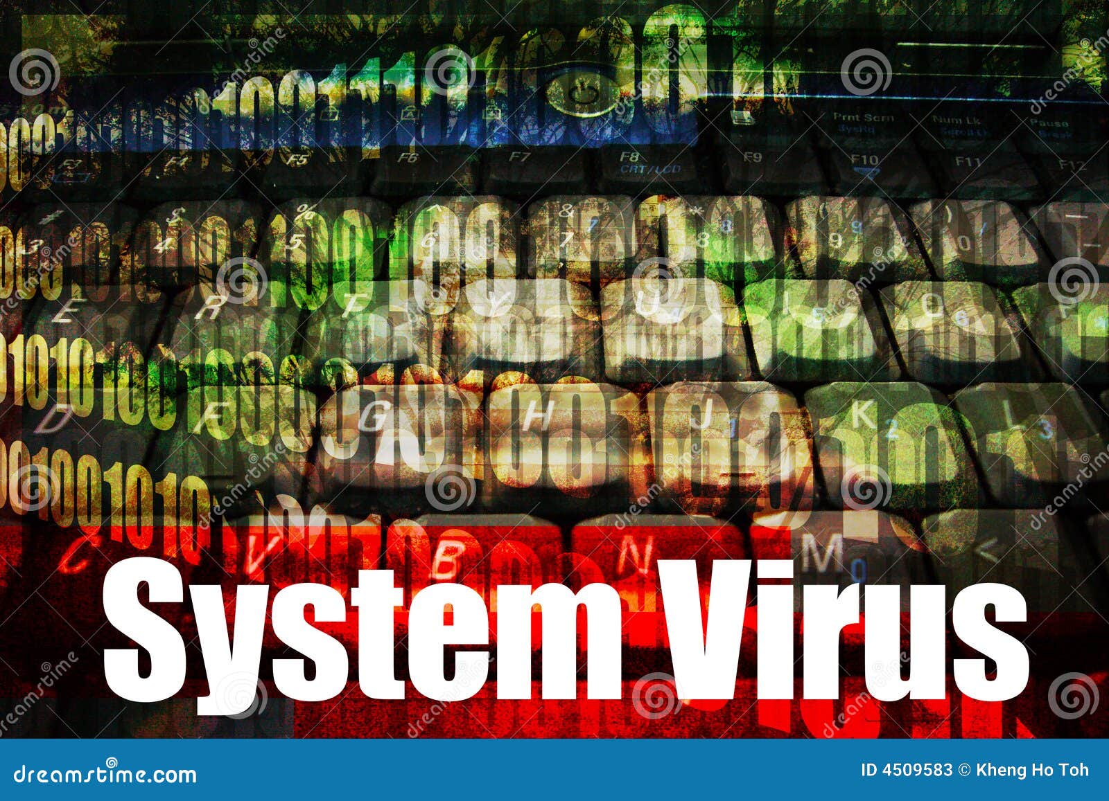 System Virus Technology Background Stock Image | CartoonDealer.com #4509583