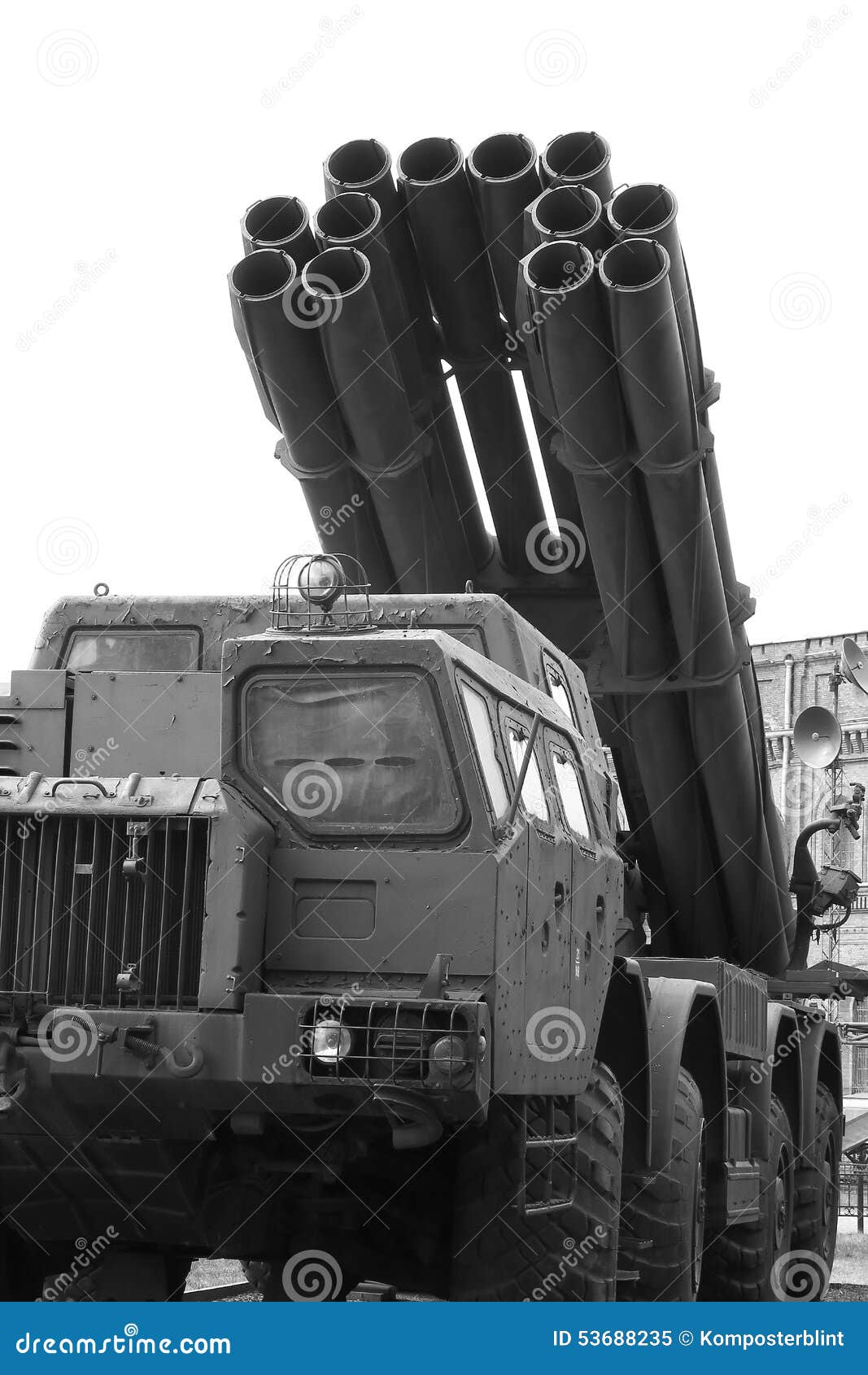 The System of Volley Fire. Black and White Stock Image - Image of ...